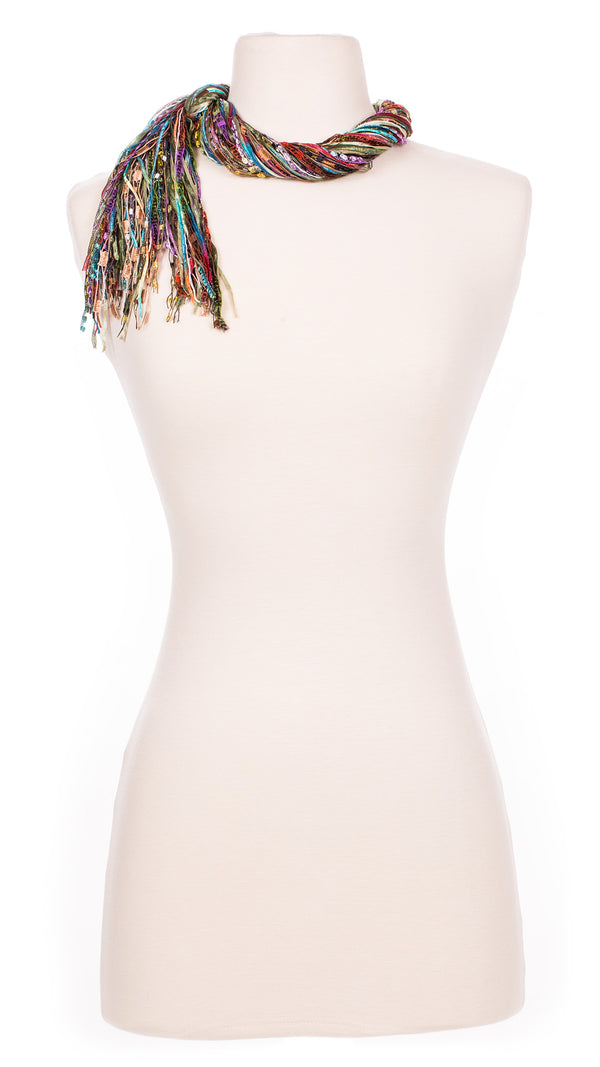 Multi Color Classic String Scarf - Terry's Boutique Scarves LLC