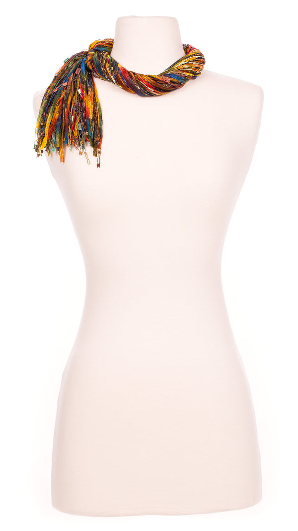 Multi Autumn Festival String Scarf - Terry's Boutique Scarves LLC
