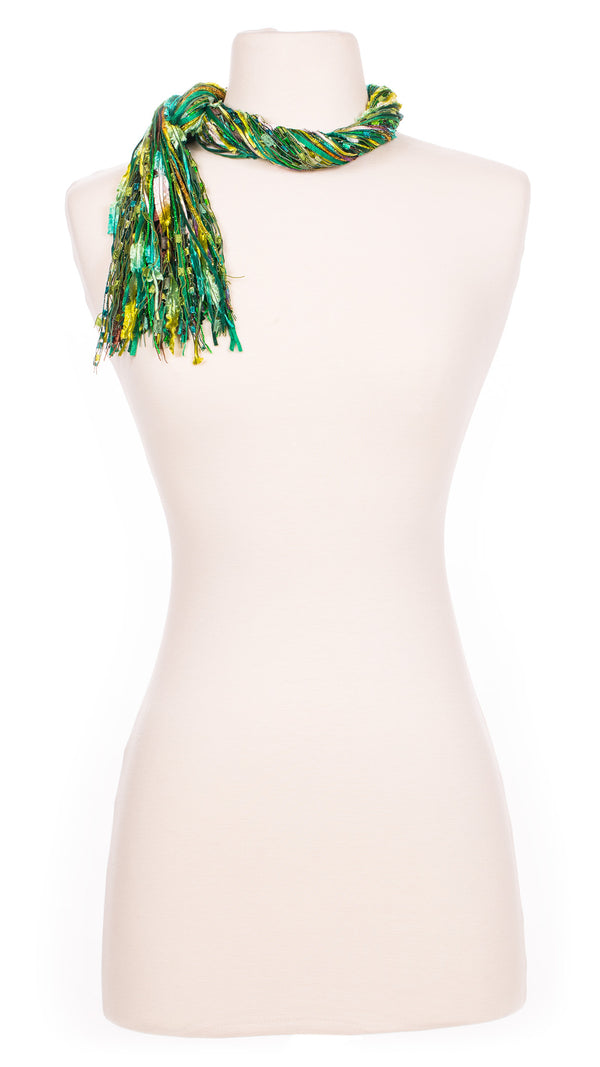 Emerald Fields String Scarf - Terry's Boutique Scarves LLC
